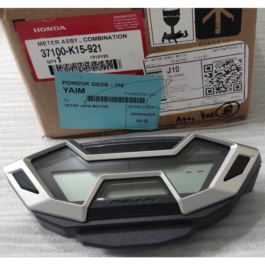 Jual Speedometer – New CB150R Streetfire K15G - 37100K15921 | Shopee ...