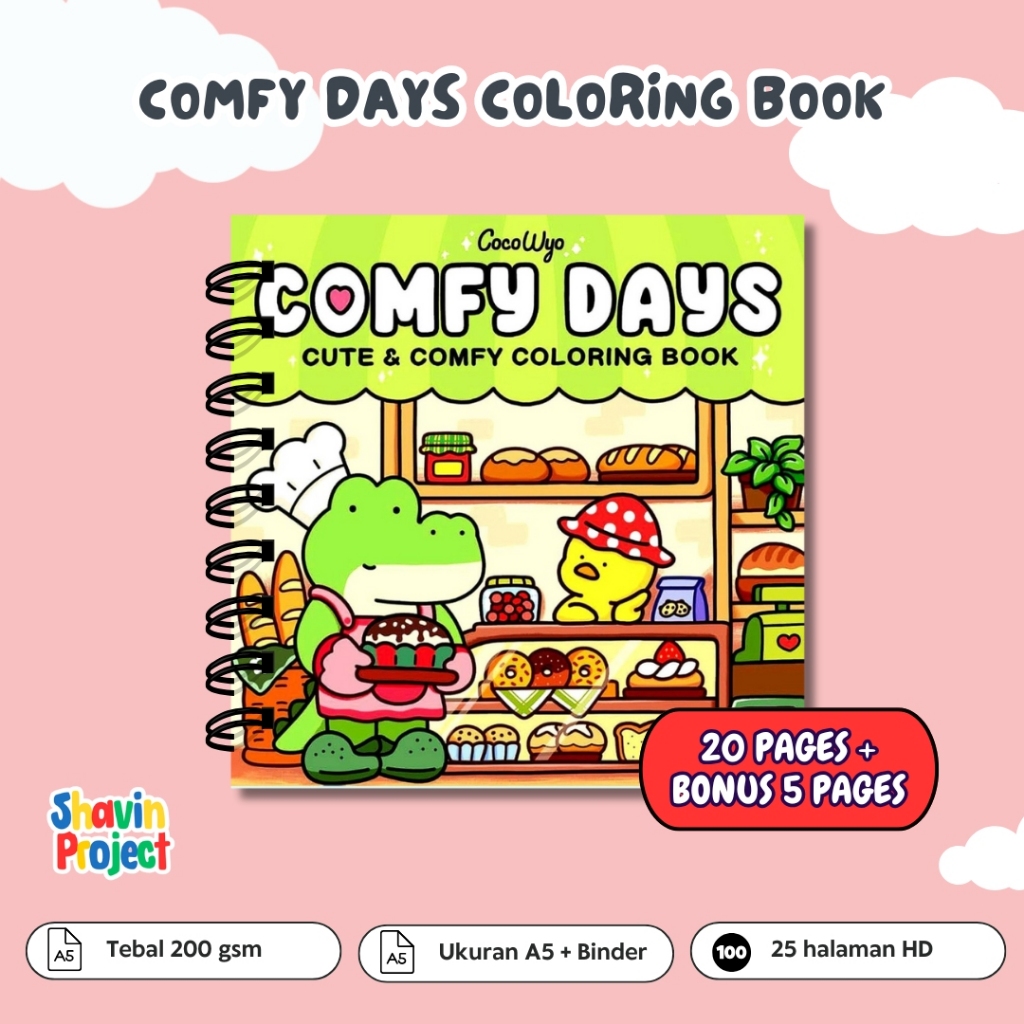 Jual Coloring book 25 pages bold and easycomfy day animal soft and comy ...