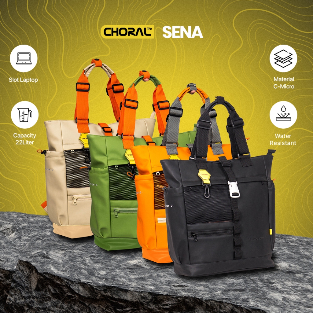 Jual Choral Sena Totebag | Backpack | Handle Koper | Tas Traveling ...