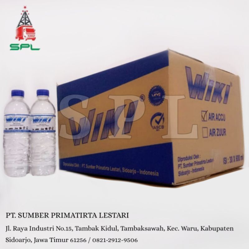 Jual 1 DUS WIKI AIR ACCU 600 ML ( ISI 30 BOTOL ) / AIR ACCU WIKI 600 ML ...