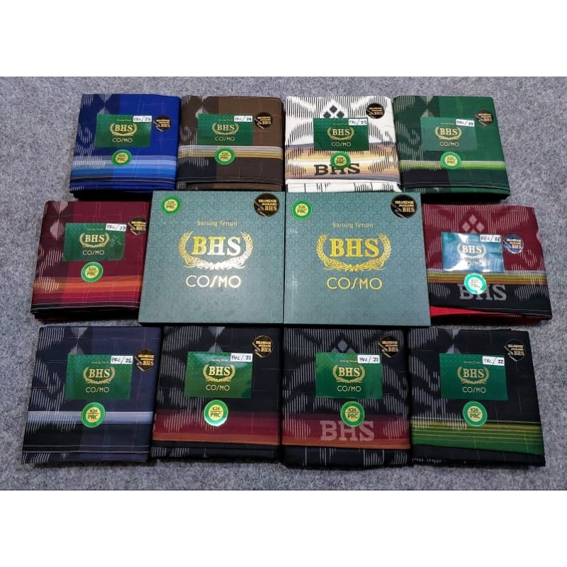 Jual Sarung BHS Cosmo PRC Gold Original Serian Warna Mix | Shopee Indonesia