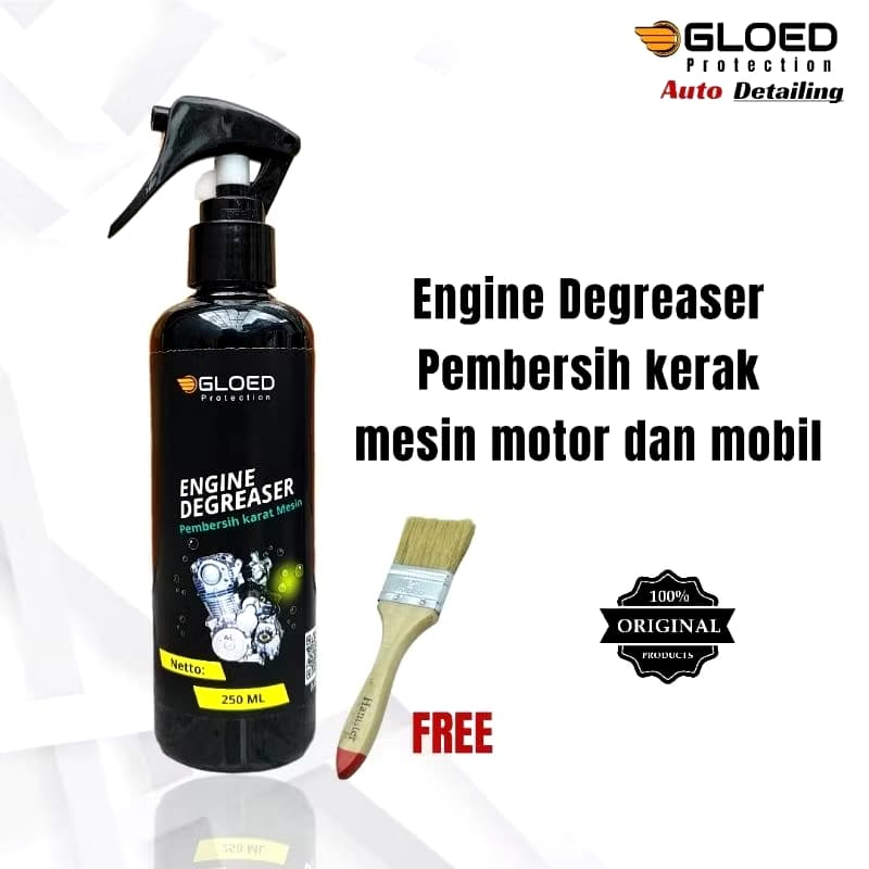 Jual ENGINE DEGREASER GLOED 250ML (FREE KUAS) | Shopee Indonesia