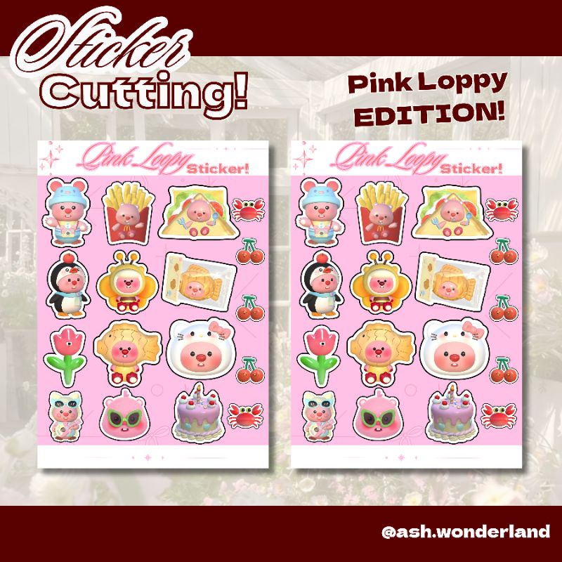 Jual Sticker Cutting!STICKER PACK- LOOPY EDITION!(READY STOCK ...