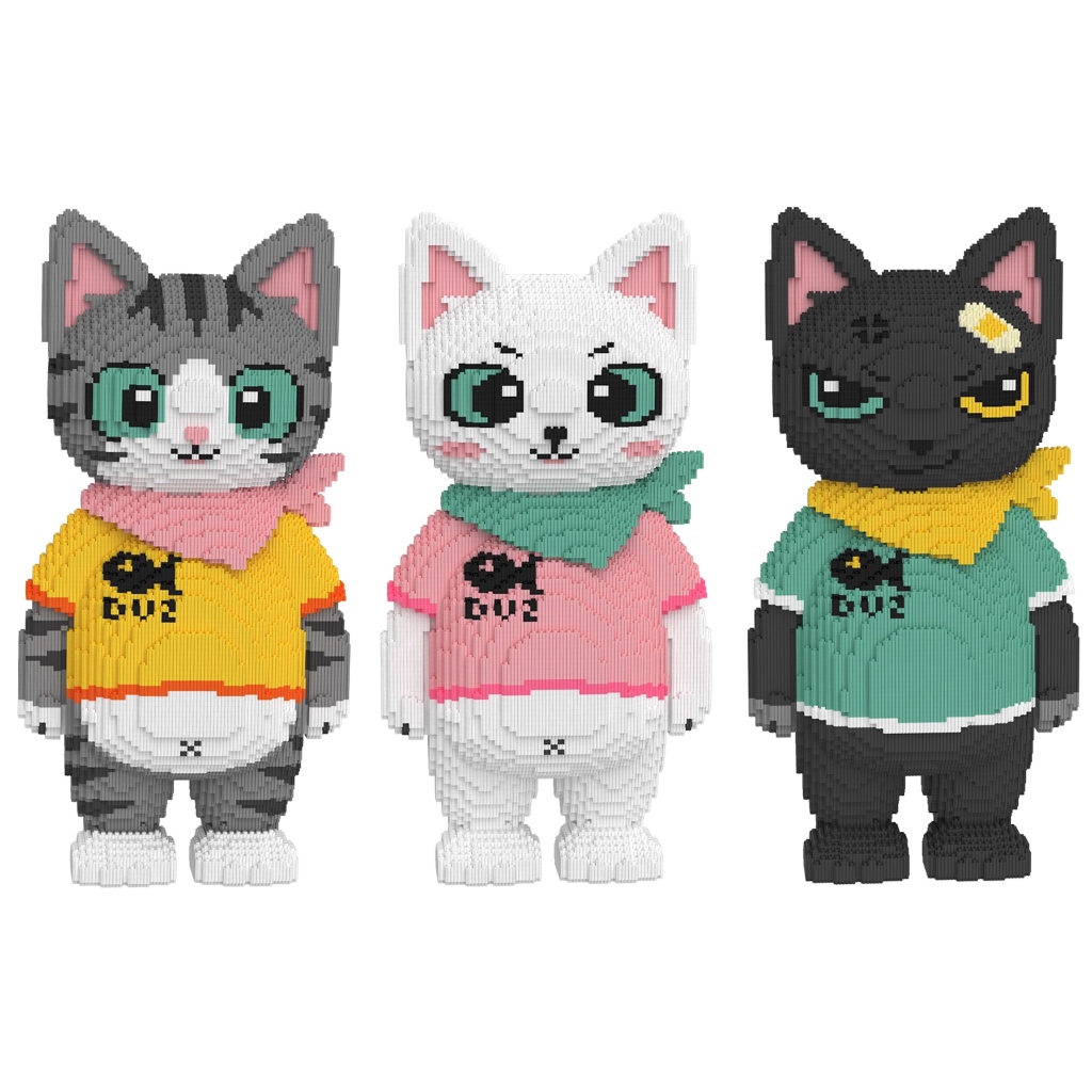 Jual SMU - Mainan Nano Blocks Susun BIG/JUMBO CAT Series 3D Model, Blok ...