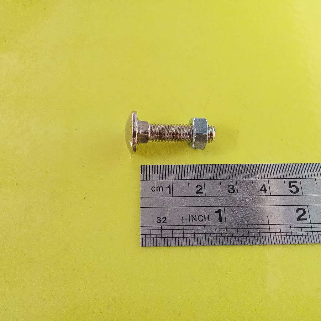 Jual BAUT MUR CB M8x20 STAINLESS/ BAUT M8 X 20 PANJANG 2CM / BAUT 13 KUNCI 13 SUS304 BAUT PAYUNG ...