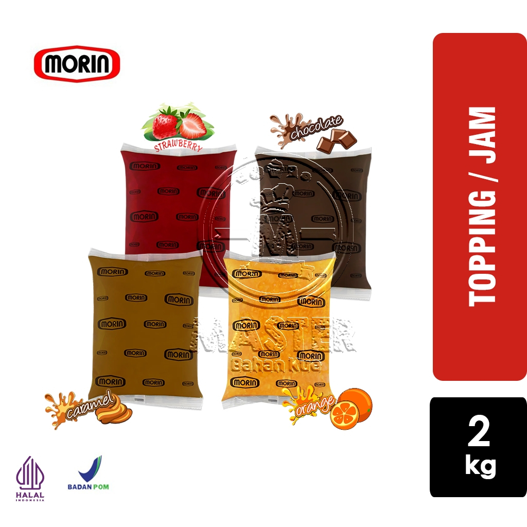 Jual Morin Topping Coklat / Caramel / Orange Marmalade / Strawberry Jam ...
