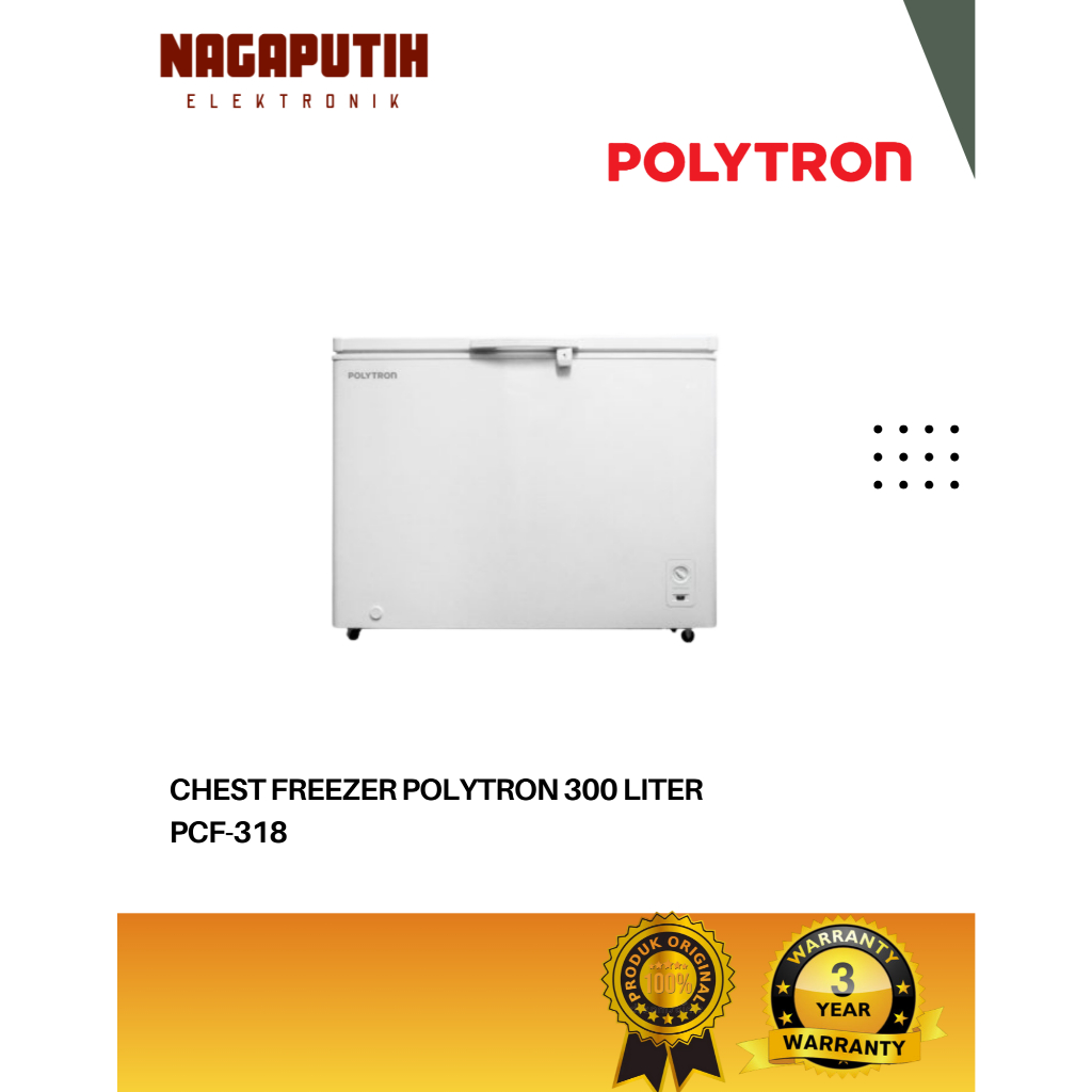 Jual Chest Freezer Box Polytron PCF-318 300 L Garansi Resmi | Shopee ...