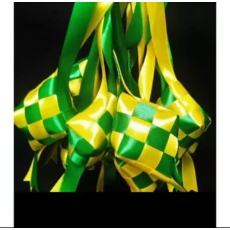Jual Hiasan idul fitri ketupat per 6pcs/Hiasan ketupat jumbo isi drakon ...