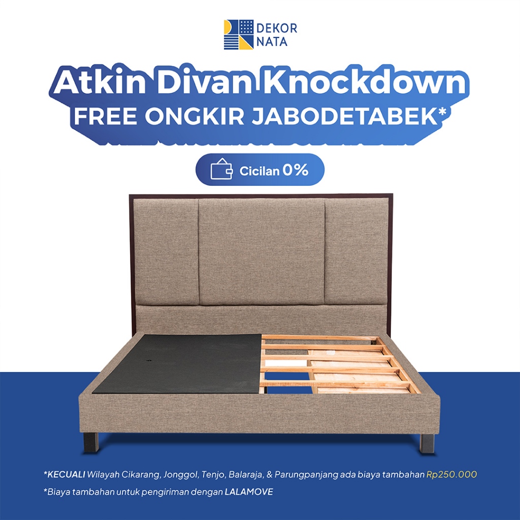 Jual [FREE RAKIT] Dekornata Atkin Divan Tempat Tidur Dipan Laci ...