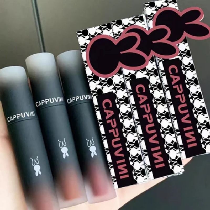 Jual Lipstick Cappuvini 2 in 1 Lip Cream Lipgloss dua sisi Matte ...
