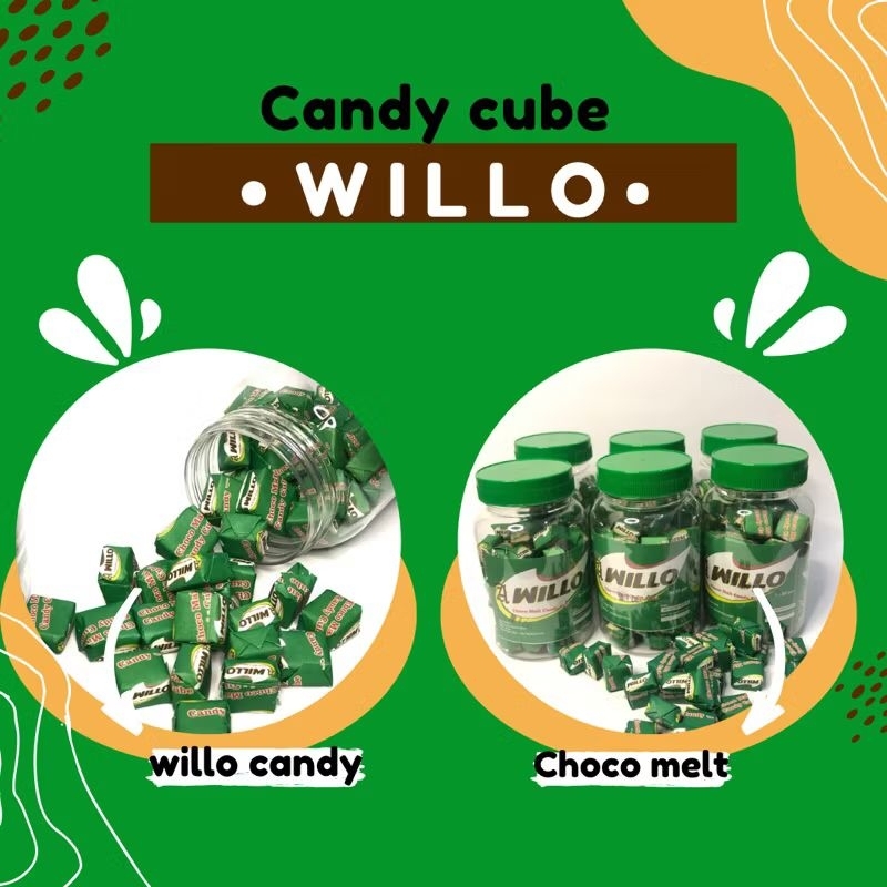 Jual PERMEN WILLO CANDY CUBE ISI 60 PCS | Shopee Indonesia