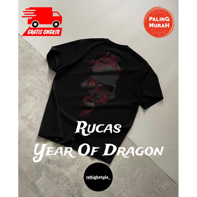 Jual T-SHIRT RUCAS YEAR OF DRAGON | Shopee Indonesia