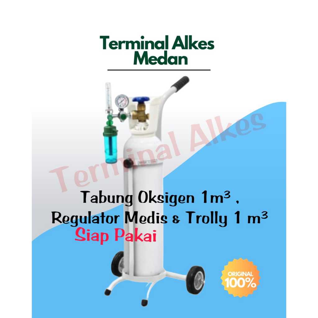 Jual Tabung Oksigen Set 1m3 / Tabung Oxygen Lengkap 1 m3 Siap Pakai | Shopee Indonesia