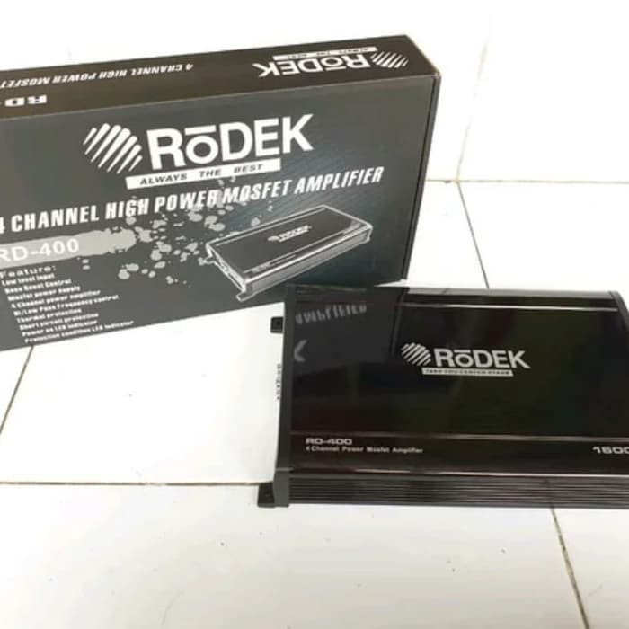 Jual Power Amplifier Rodek RD-400 / Power Audio Mobil 4 Channel MURAH | Shopee Indonesia