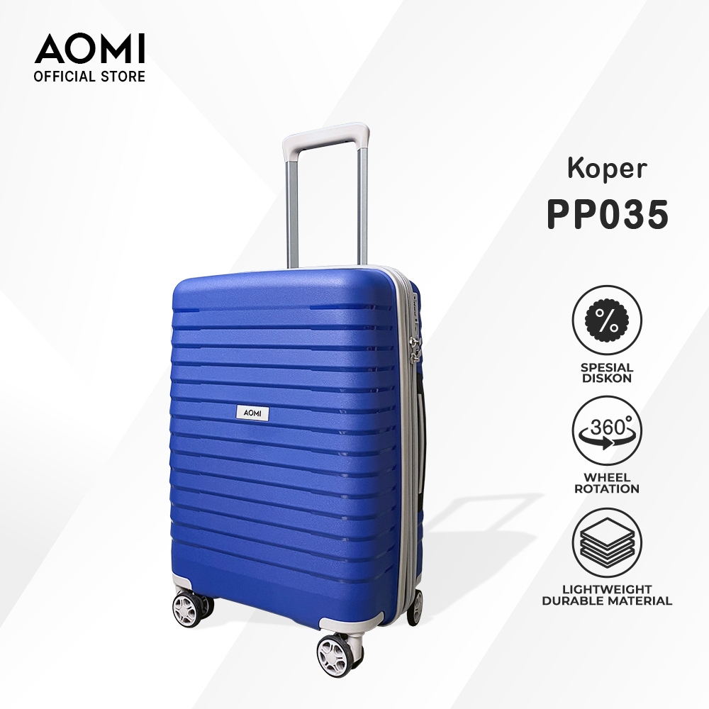 Jual 𝐀𝐎𝐌𝐈 Koper bahan PP premium 20inch dan 24inch ukuran kabin dan ...