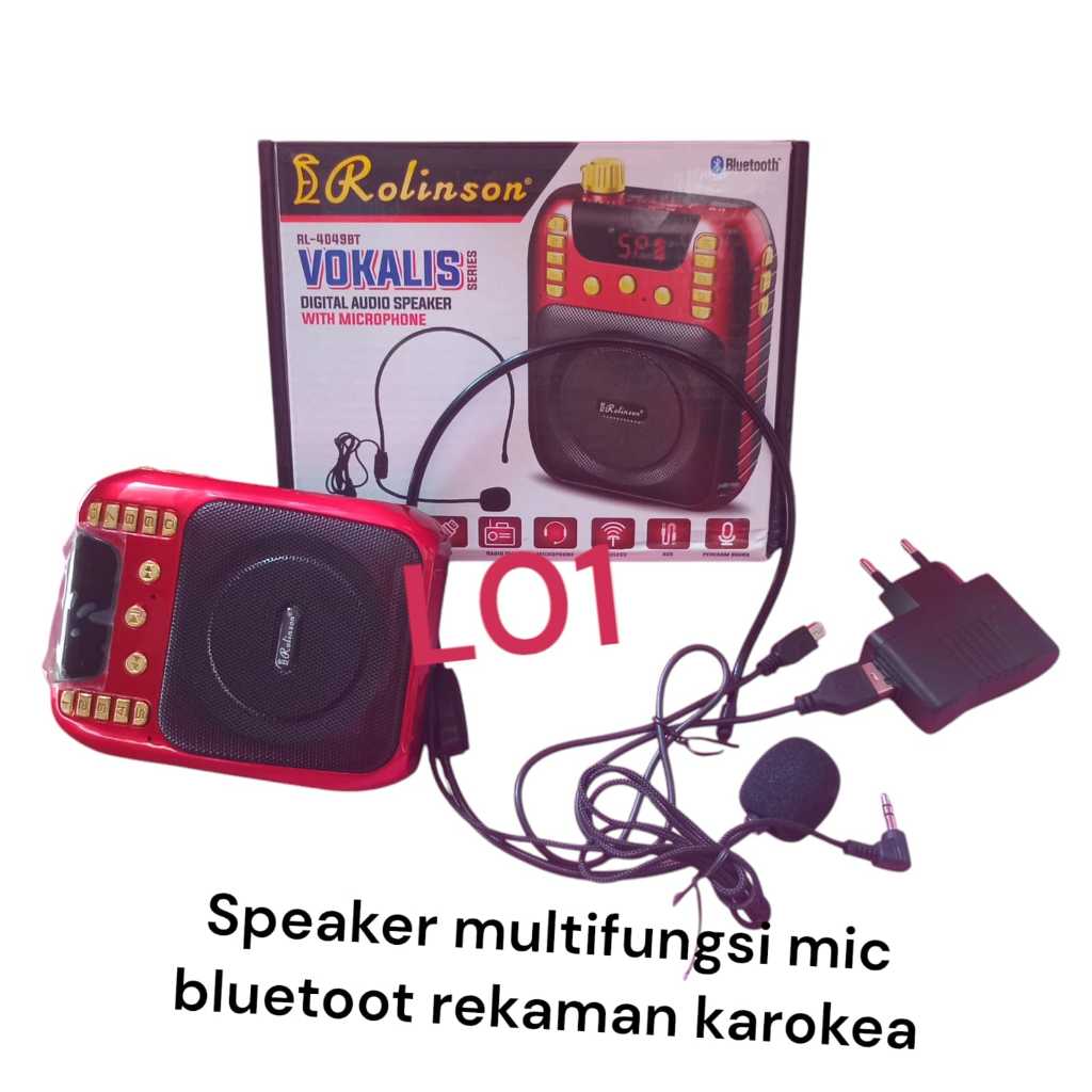 Jual L01 ORIGINAL SPEAKER MULTI FUNGSI MIC MIK PEREKAM AUDIO BLUETOOTH ...