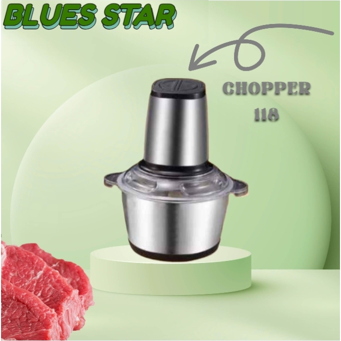 Jual Blender Chopper Daging Stainless MKC 118 2L Mesin Penggiling ...