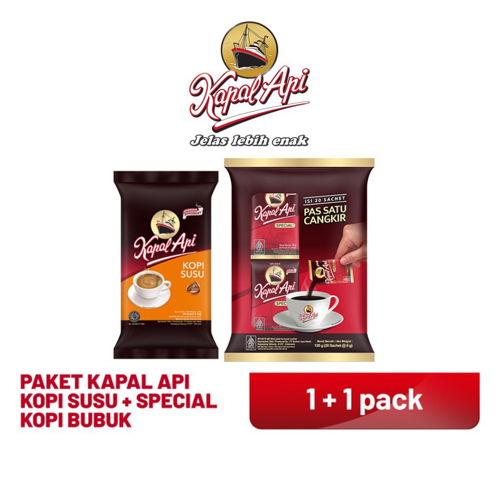 Jual KAPAL API Kopi Susu 1 Pack + KAPAL API Special 1 Bag 6 gr | Shopee ...