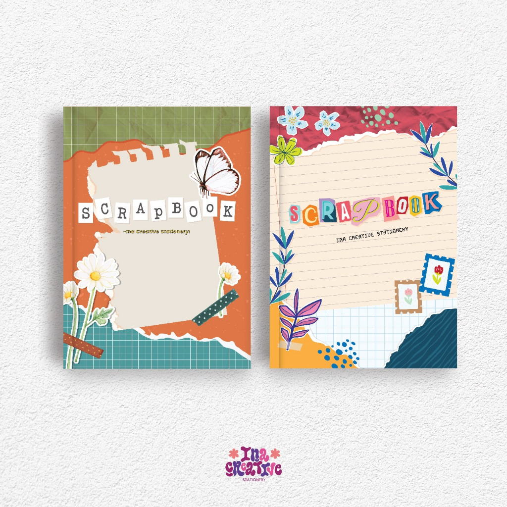 Jual Ina Creative Scrapbook Daisy A5 Craft | Spiral Notebook | Diary ...