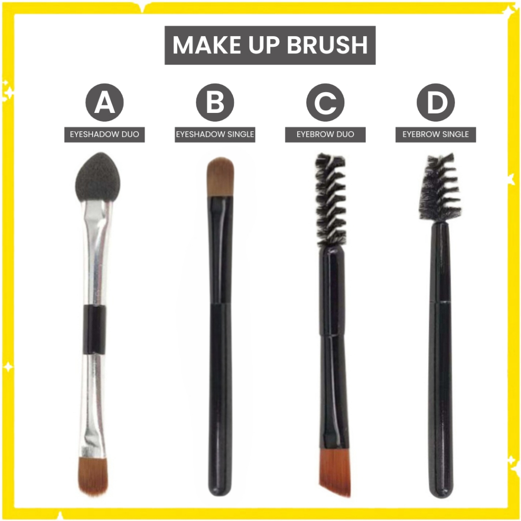 Jual DNM Make Up Brush Kuas Rias Eyeshadow Eyebrow Bahan Lembut - XX065 | Shopee Indonesia