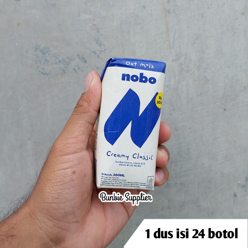 Jual NOBO Oat Milk Creamy Classic 200ml (SATUAN) | Shopee Indonesia