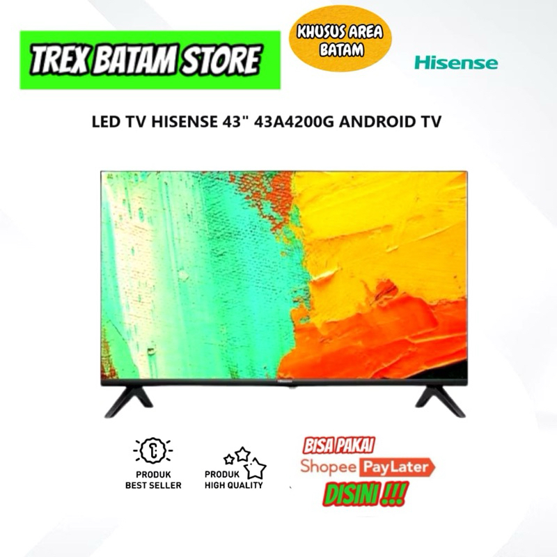 Jual HISENSE TV ANDROID 43 INCH 43A4200 GARANSI RESMI [ BATAM ...