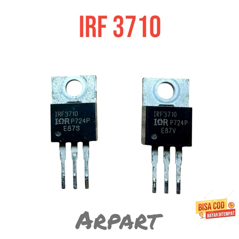 Jual mosfet IRF3710 57A 100v cabutan original | Shopee Indonesia