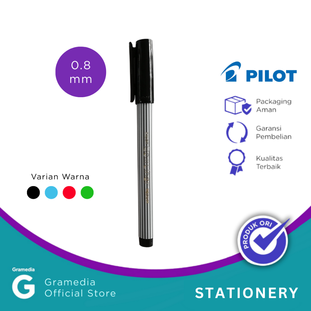 Jual Pilot Balliner Ballpoint BL-5M Black | Shopee Indonesia