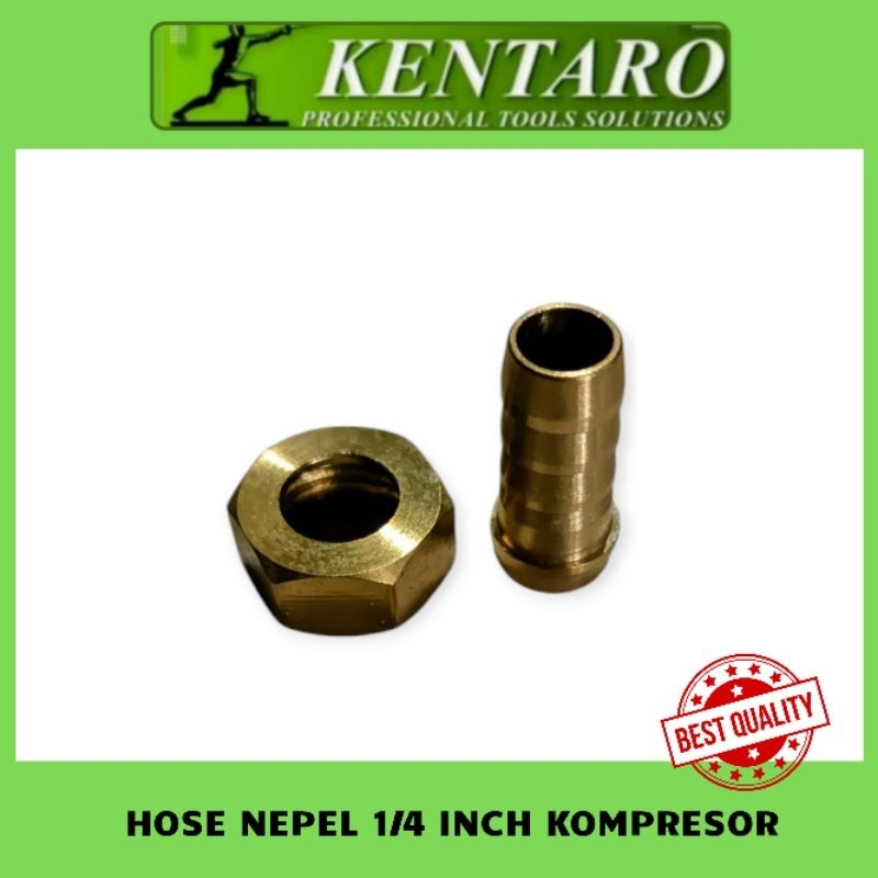 Jual HOSE NEPEL 1/4 INCH / SAMBUNGAN NEPEL KRAN KOMPRESOR KENTARO ...