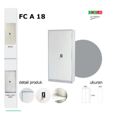 Jual Lemari Arsip Rak File Besi 2 Pintu Kaca / Lemari Kantor Sliding ...