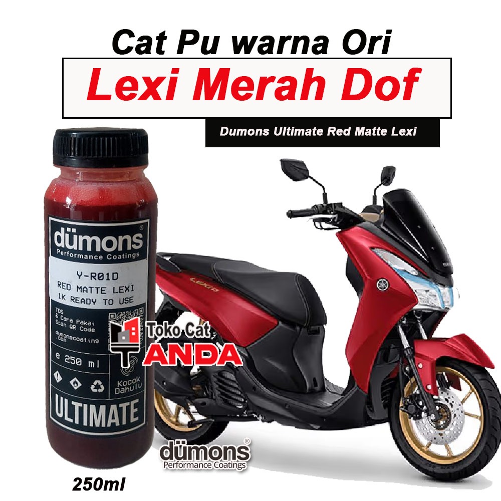 Jual Cat Lexi merah Doff - Cat PU Yamaha Lexi Red matte | Shopee Indonesia