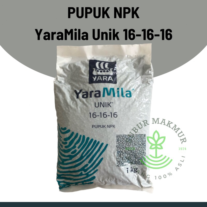 Jual Pupuk NPK YaraMila Unik 16-16-16 1kg YARA (kemasan pabrik 1kg ...