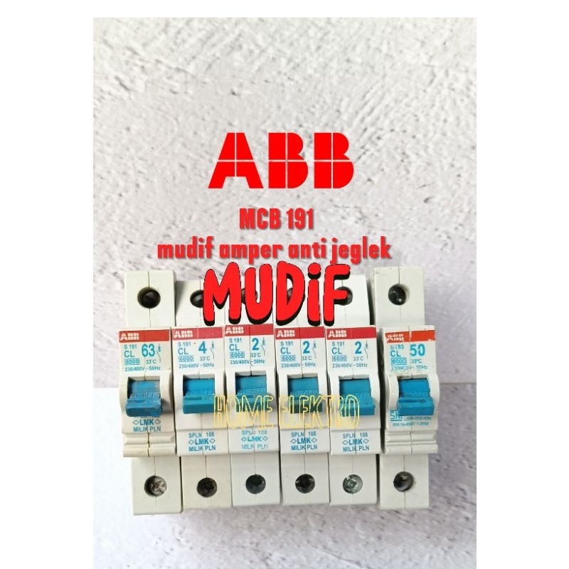 Jual MCB ABB modif 2a rasa 6 anti jeglek | Shopee Indonesia