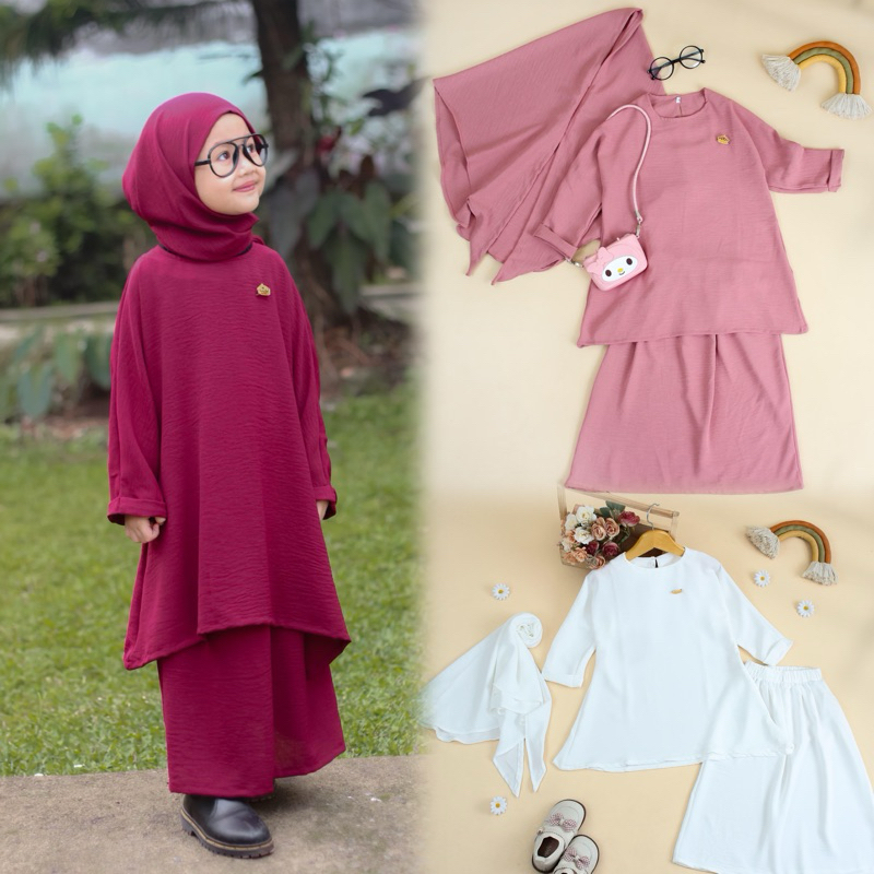 Jual AMBAR MELAYU SET // setelan anak // gamis set anak // set gamis ...
