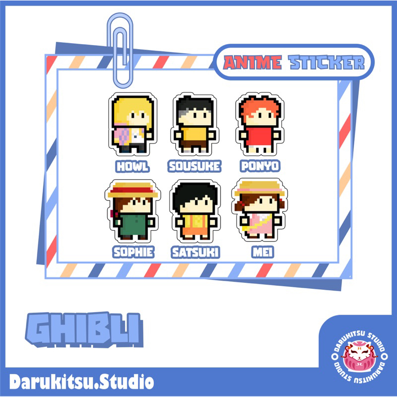Jual Stiker/Sticker Anime Studio Ghibli Beli 4 Gratis 1 | Shopee Indonesia