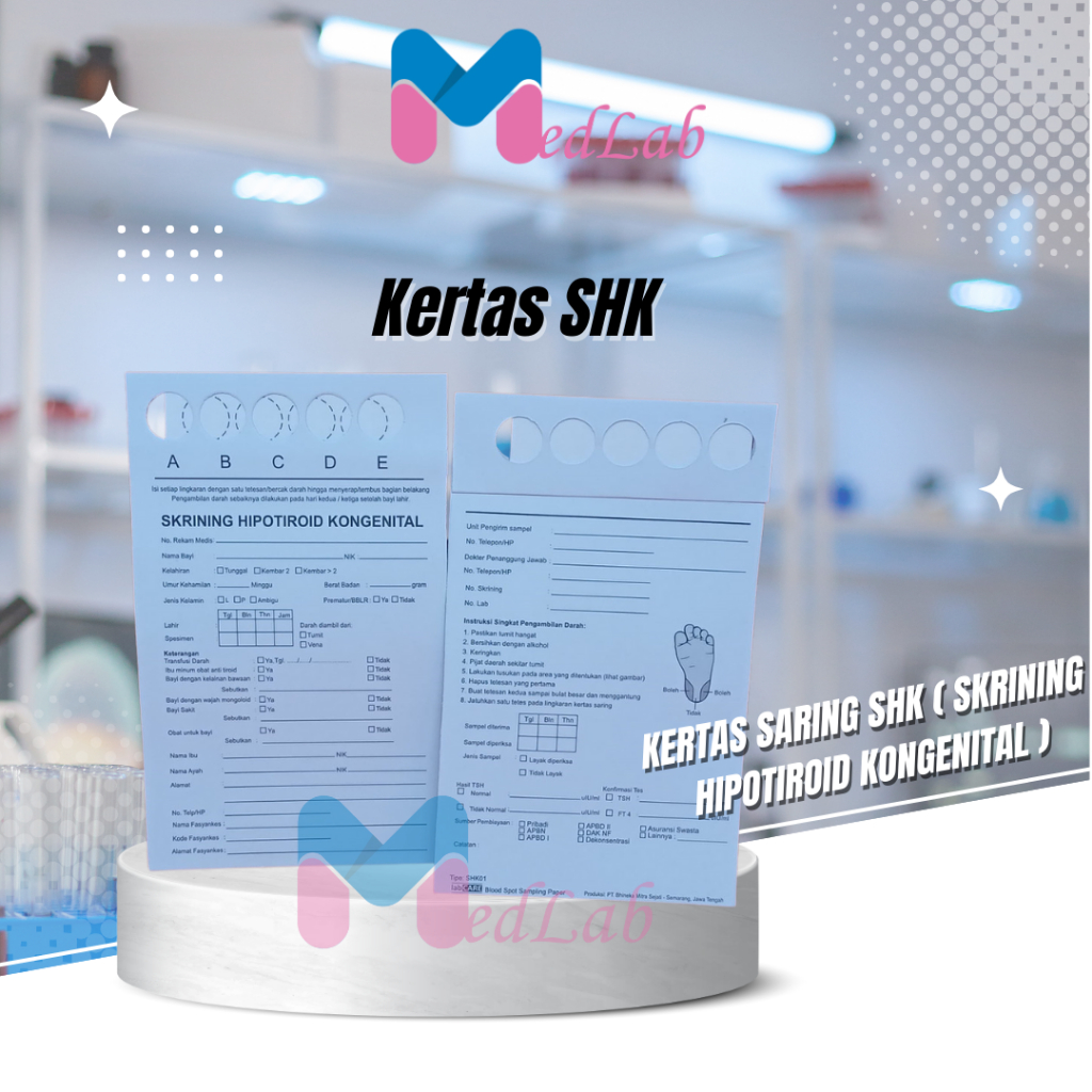 Jual KERTAS SARING SHK ( SKRINING HIPOTIROID KONGENITAL ) | Shopee ...