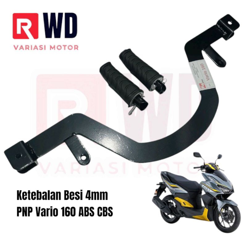 Jual Pijakan Kaki Vario 160 ABS CBS Model Slim Bahan Besi Tebal 4 MM | Shopee Indonesia
