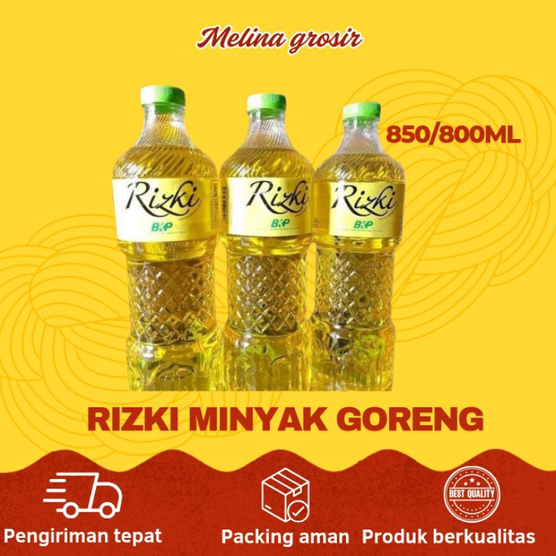 Jual RIZKY MINYAK GORENG BOTOL 850/800ML | Shopee Indonesia