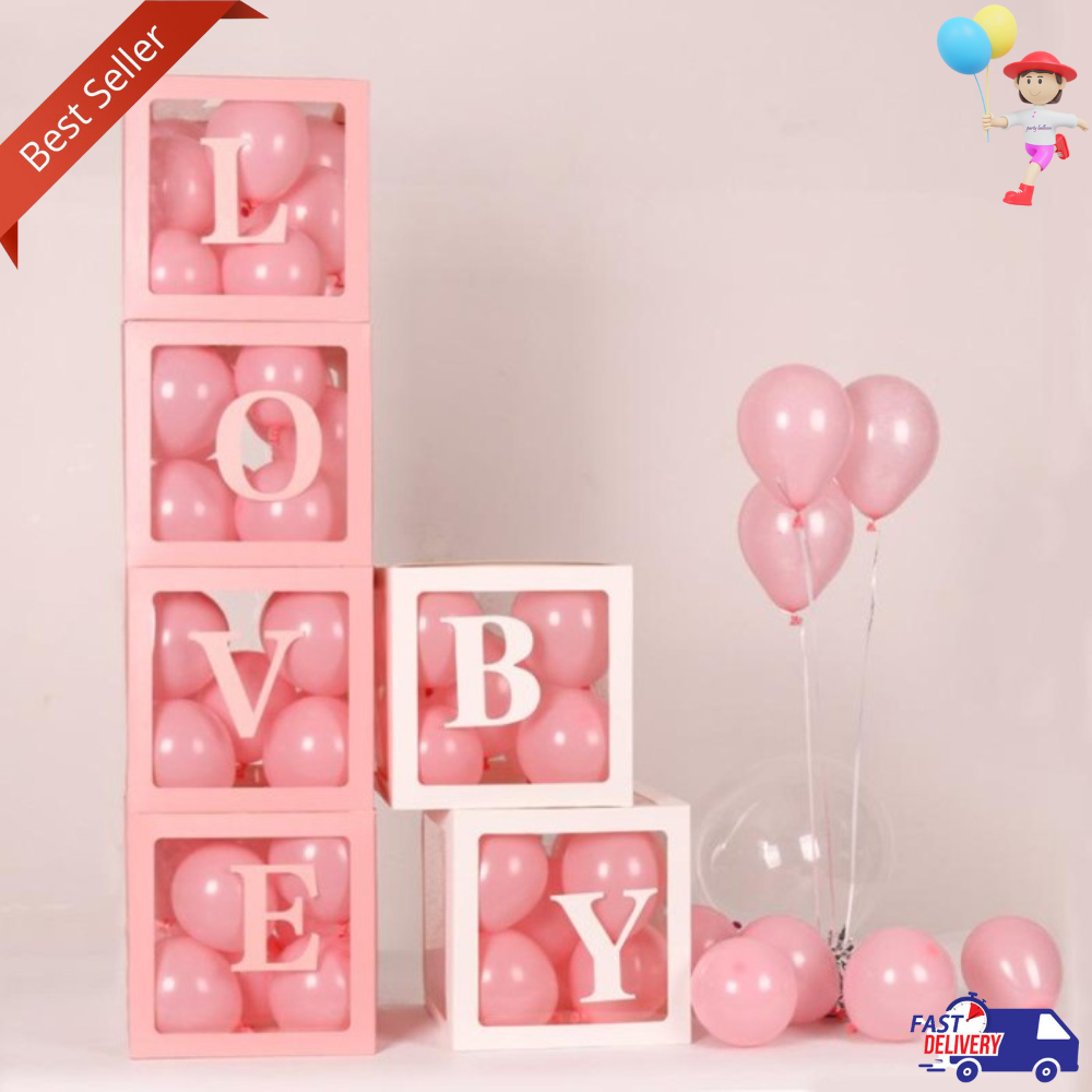 Jual Box Kotak Transparan Ukuran 25*25cm Tanpa Huruf Box Pink Gold ...