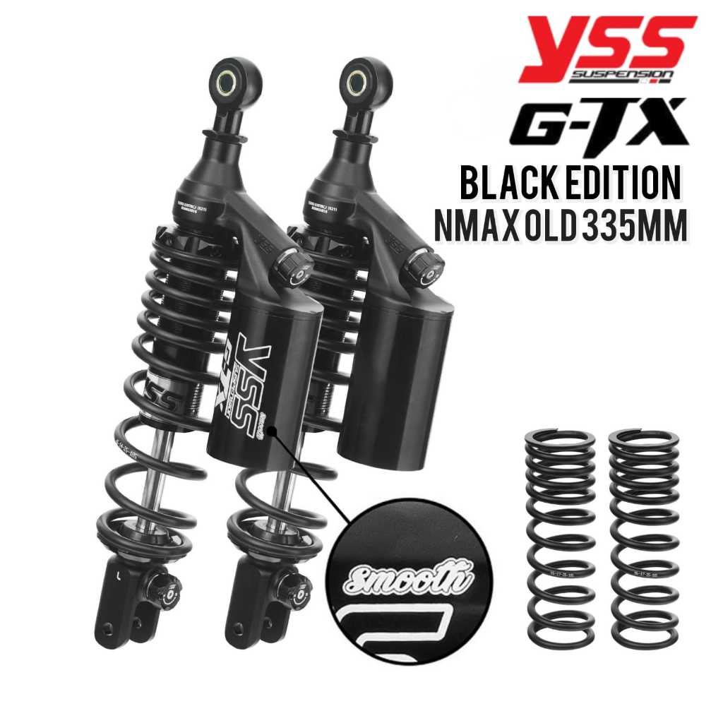 Jual YSS G-TX Smooth Black edition 335mm Shock Breaker Nmax old YSS ...