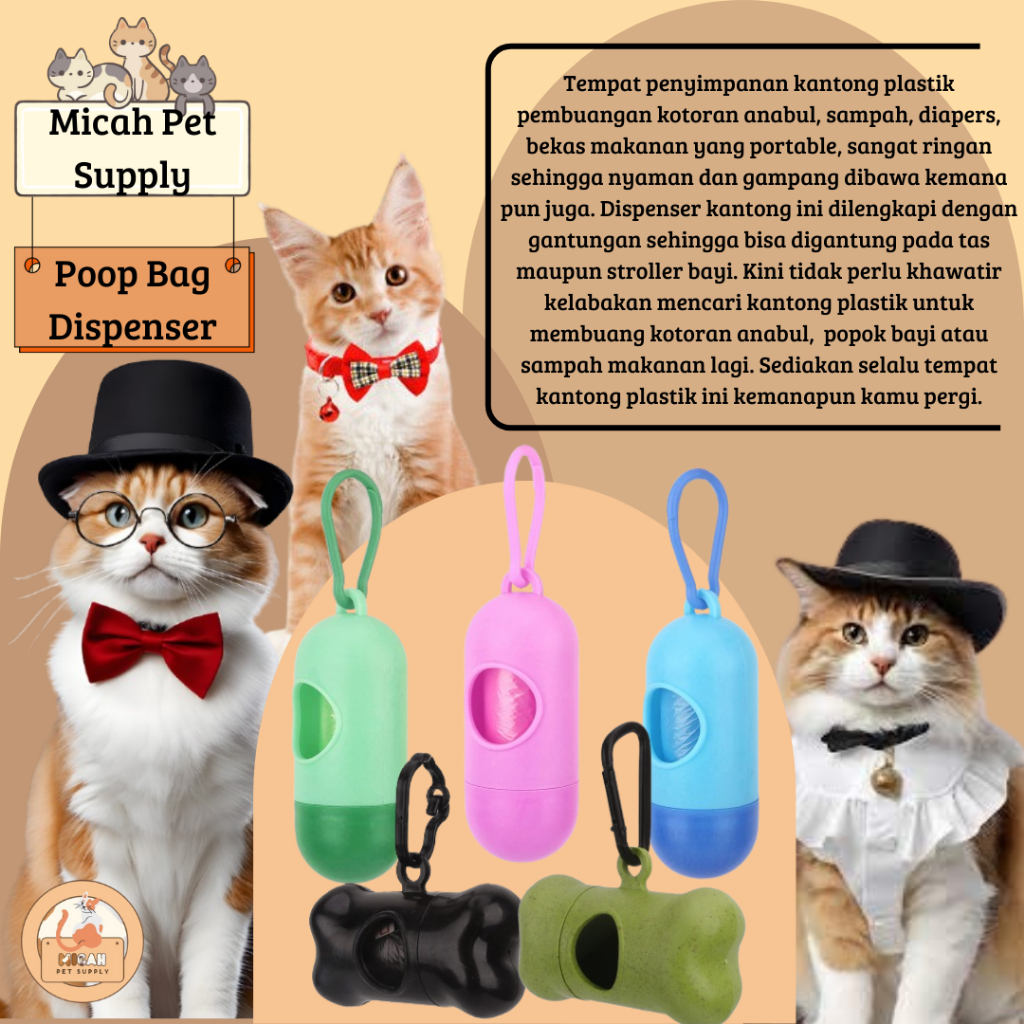 Jual Dispenser poop bag poop dispenser dismpenser plastik sampah ...