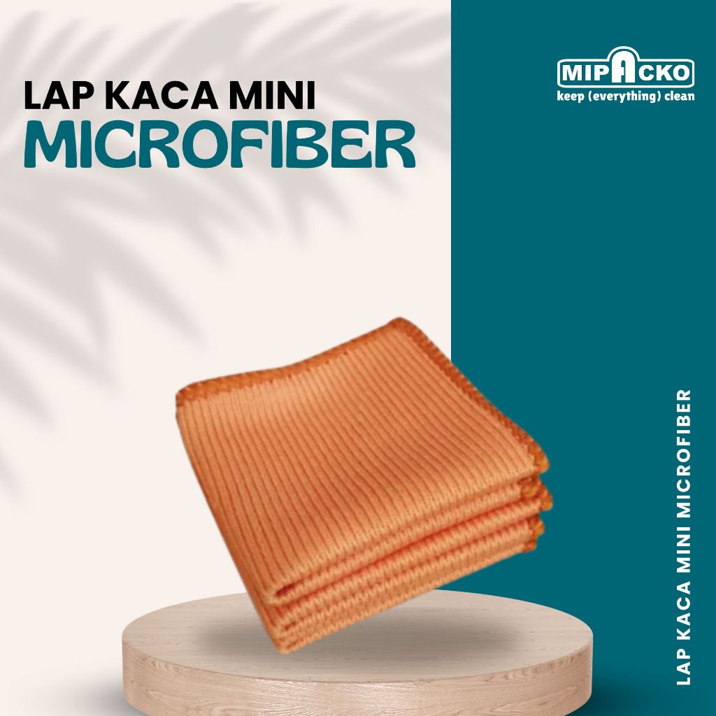 Jual Mipacko Lap Microfiber Mini Pembersih Kaca 11x11 cm | Shopee Indonesia