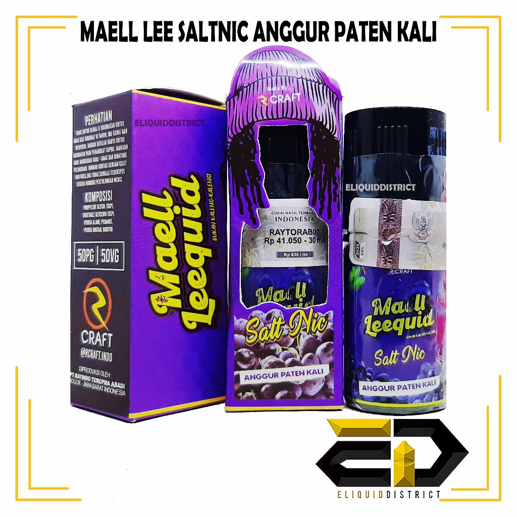 Jual MAELL LEE LEEQUID SALTNIC ANGGUR PATEN KALI - MAELL LEE PREMIUM ...