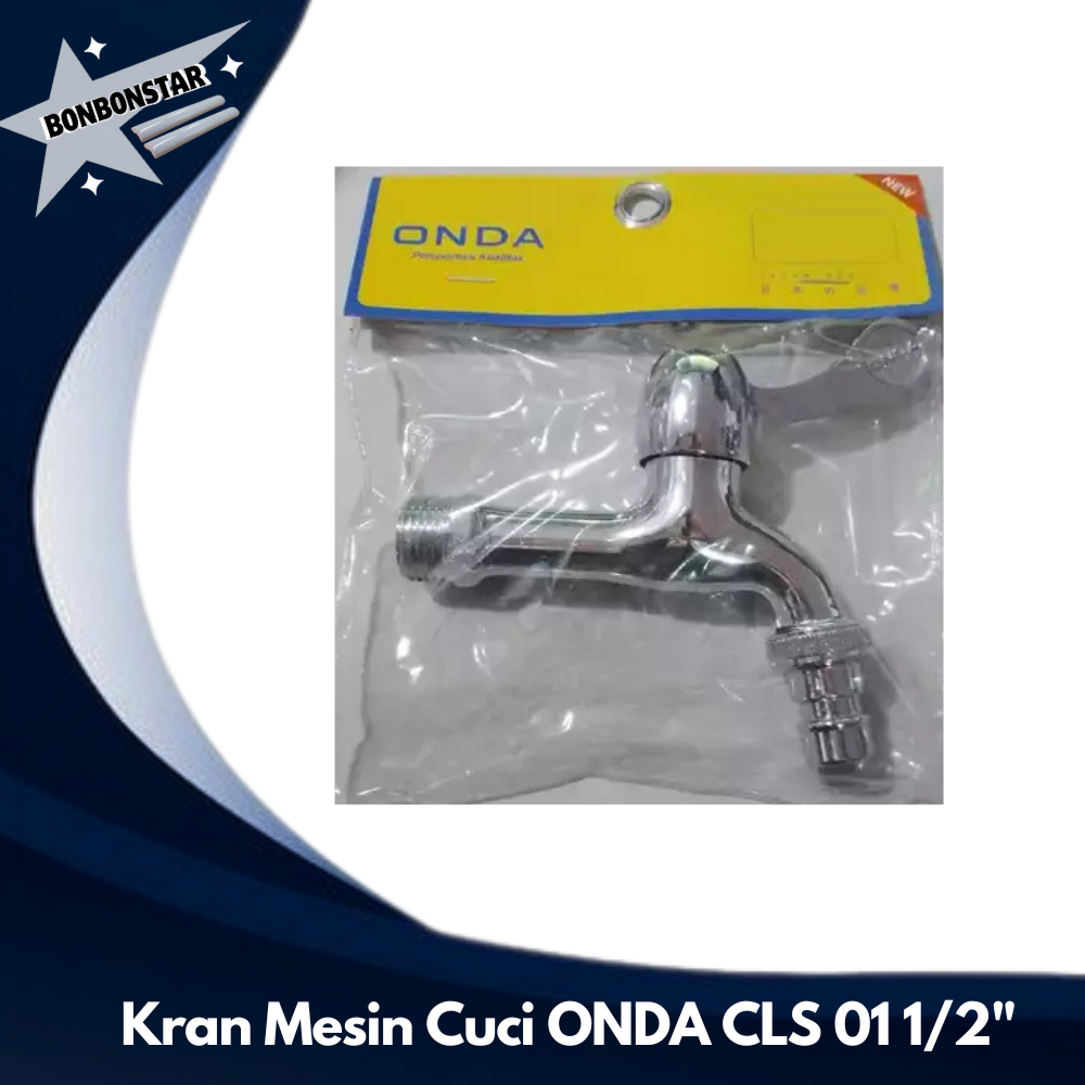 Jual Kran Mesin Cuci Onda 1/2" 1/2 Inc Kran Air Tembok Selang Air Anti ...