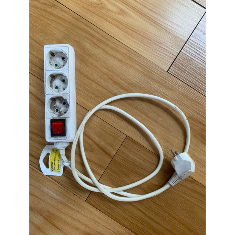 Jual KABEL EXTENSION 3 COLOKAN PANJANG 1 METER KRISBOW | Shopee Indonesia