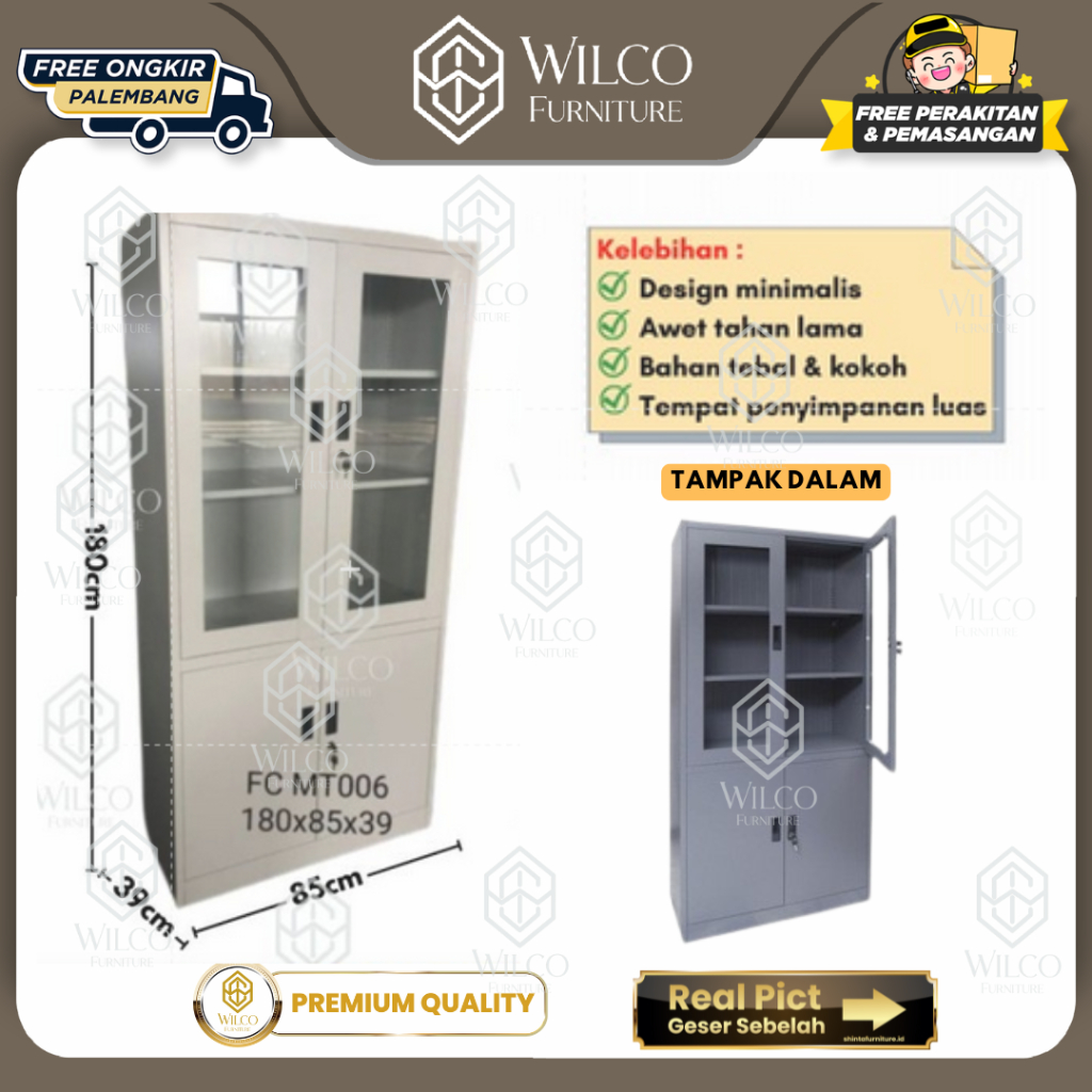 Jual Lemari Arsip Besi SN FC MT006 SN | Rak Arsip Dokumen 2 Pintu Swing ...