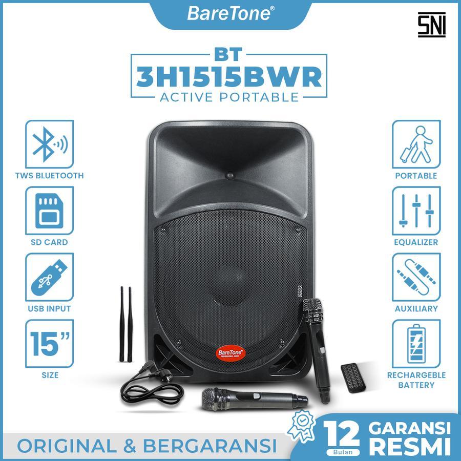 Jual SPEAKER BARETONE PORTABLE BT-3H1515BWR/ BT3H1515BWR BLUETOOTH 15 ...