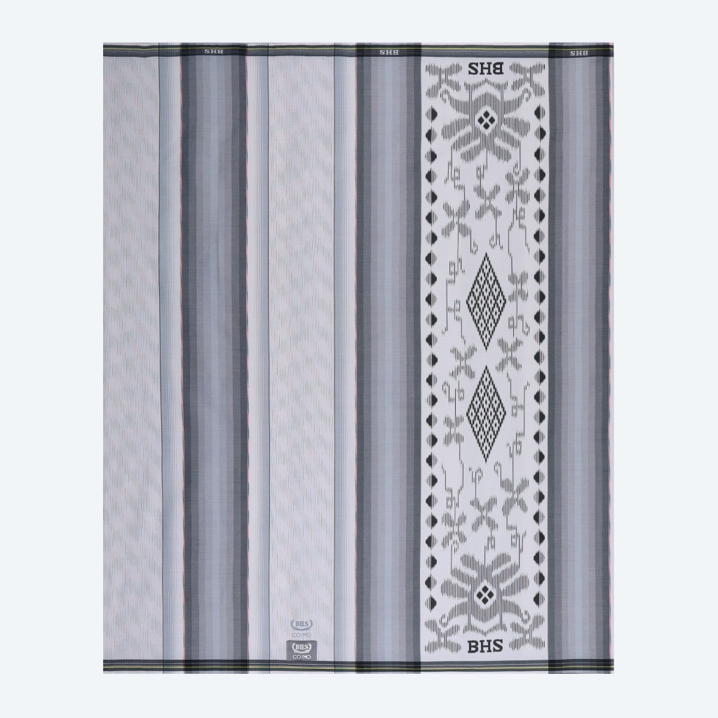 Jual Sarung BHS Cosmo Silver Motif K26 PPS Putih Abu | Shopee Indonesia