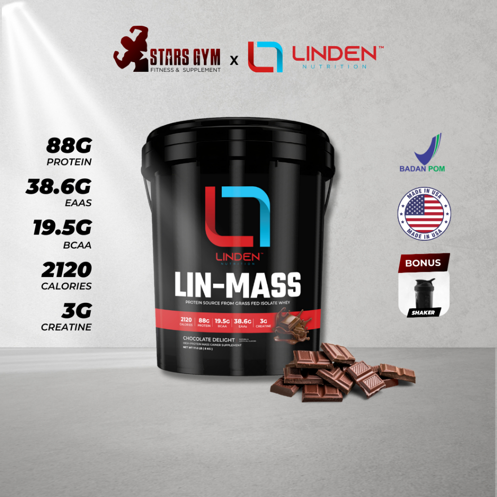 Jual LINDEN LINMASS Mass Gainer Isolate 17.6LB | Shopee Indonesia