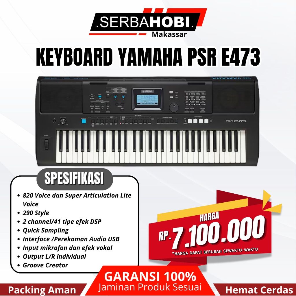 Jual Keyboard Yamaha PSR E473 Fitur Lengkap Mantap Untuk Manggung / Studio | Shopee Indonesia